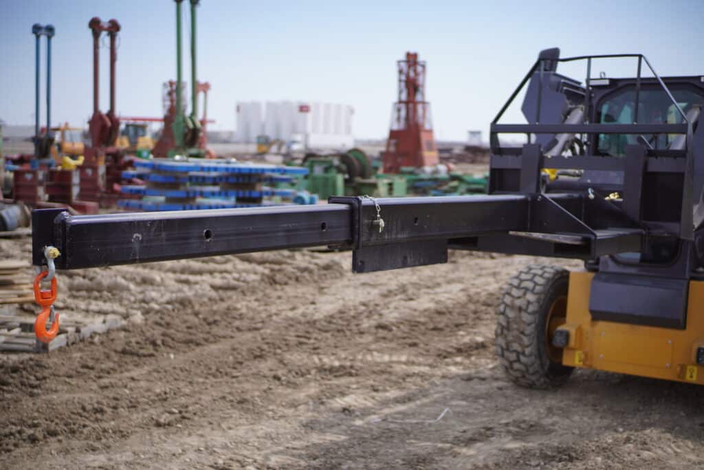 Telescoping Fork-Mounted Lifting Boom - 12ft - Certified Sales & Rentals
