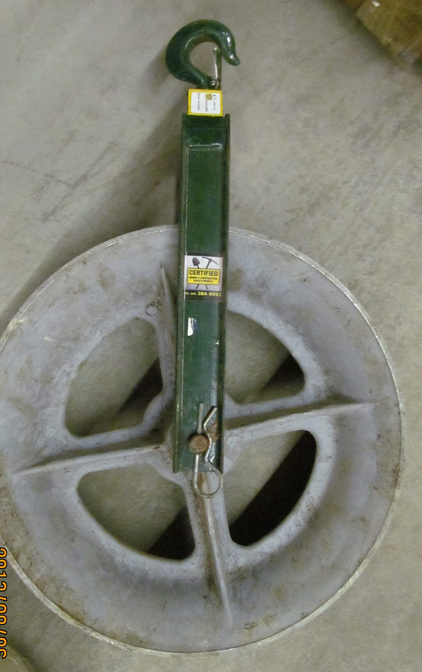 Greenlee - 24" Hook Type Sheave - Model 653 - Certified Sales & Rentals