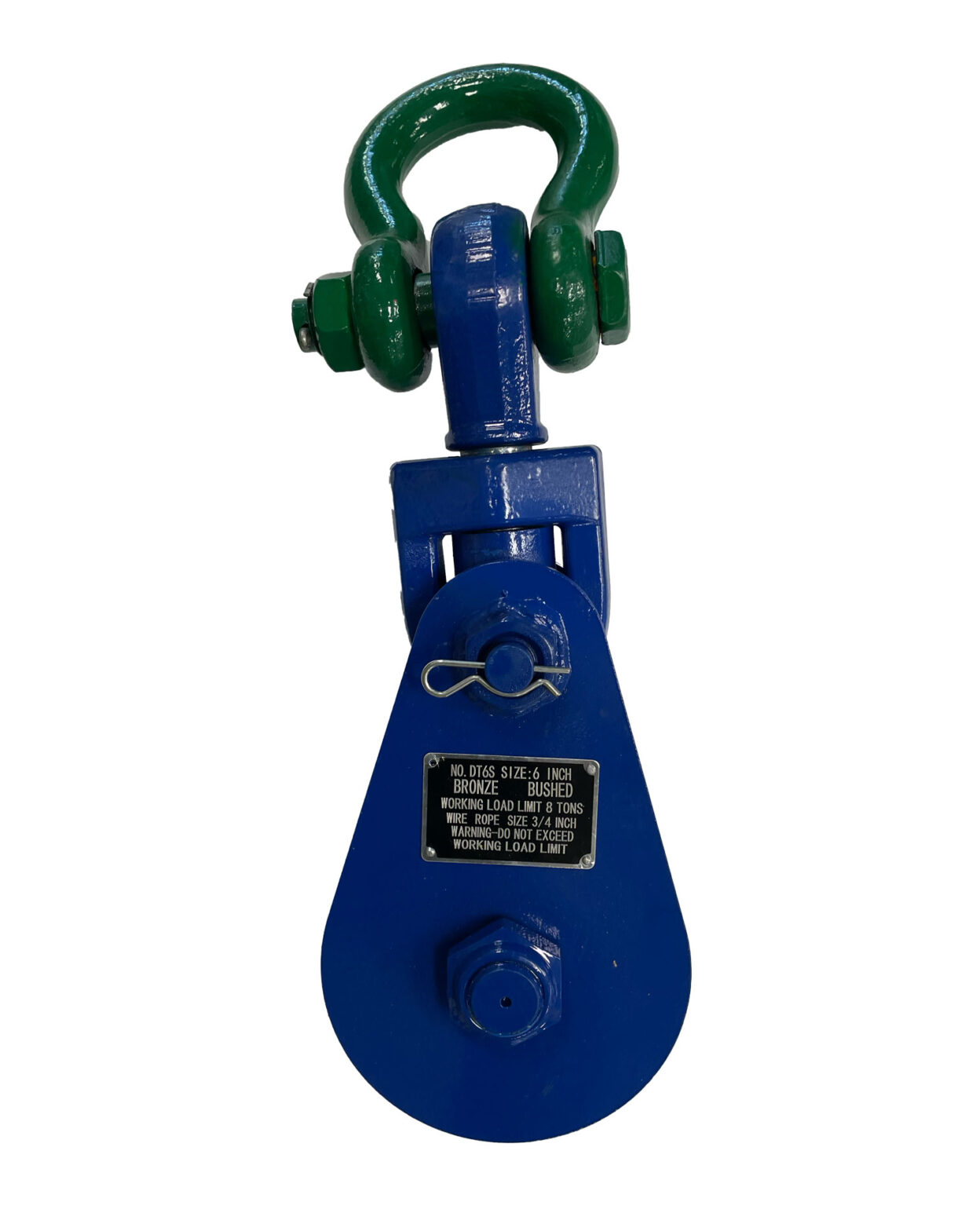 Double Sheave Snatch Block w/ Hook -12 Ton - 6" - Certified Sales & Rentals