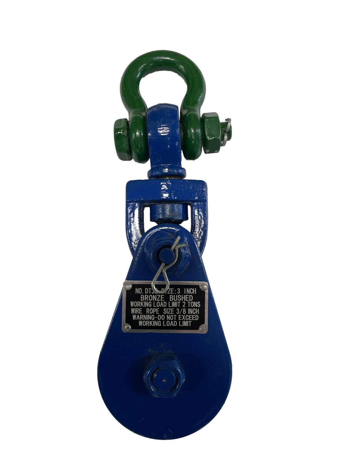 Double Sheave Snatch Block w/ Hook -12 Ton - 6" - Certified Sales & Rentals